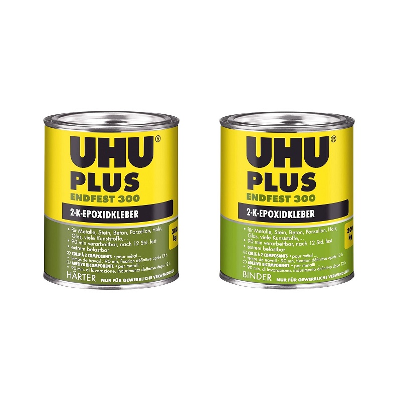 چسب دوقلو اوهو مدل UHU plus ENDFEST 300 وزن 1655 گرم - پارت‌وین